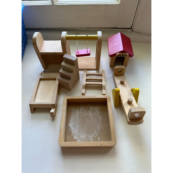 Ryan's Room | Toys | Ryans Room Mini Wooden Playground Set Doll House ...
